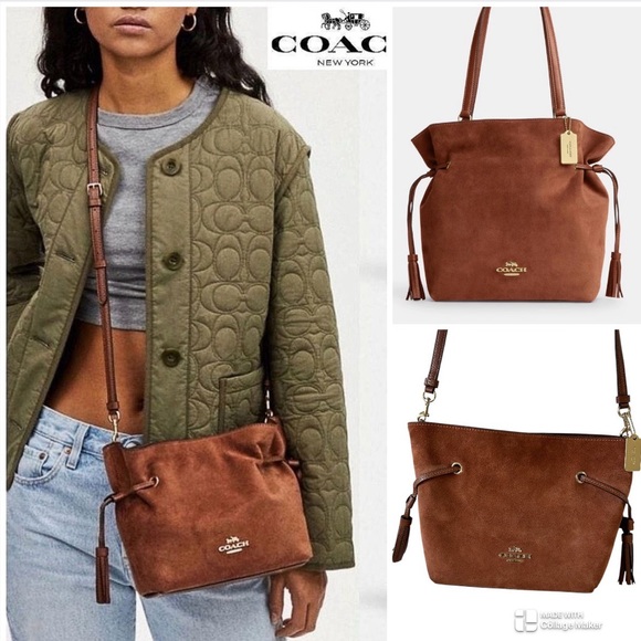Coach | Bags | Coach Andy Redwood Suede Crossbody | Poshmark